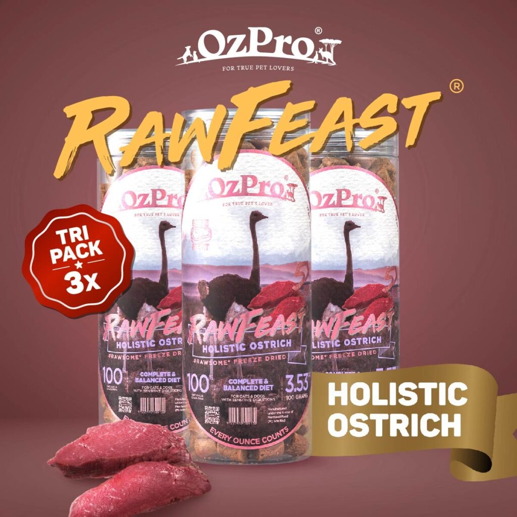 RawFeast Tri-Pack Bundle – Holistic Ostrich (100g) – OzPro Pets